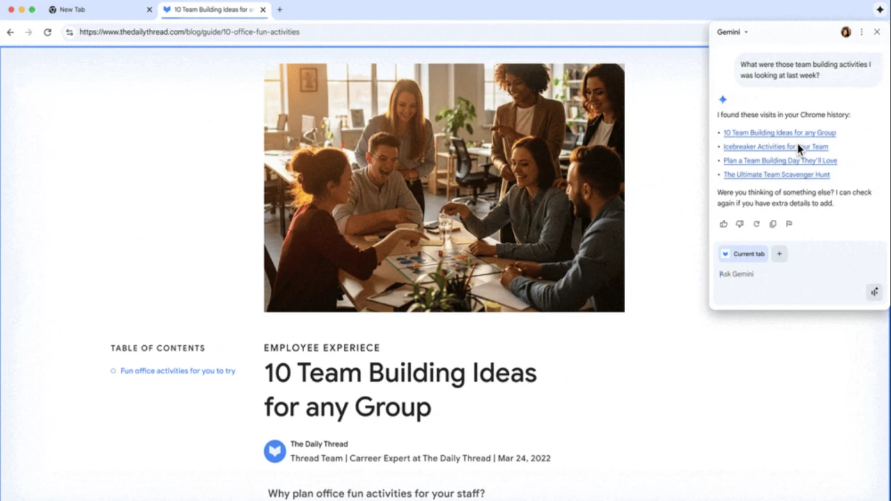 Gemini in Chrome AI assistant arrives for Google Workspace users - Neowin