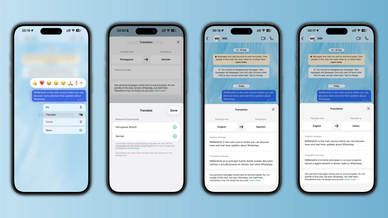 WhatsApp unveils privacy-first message translations for iOS users - Neowin