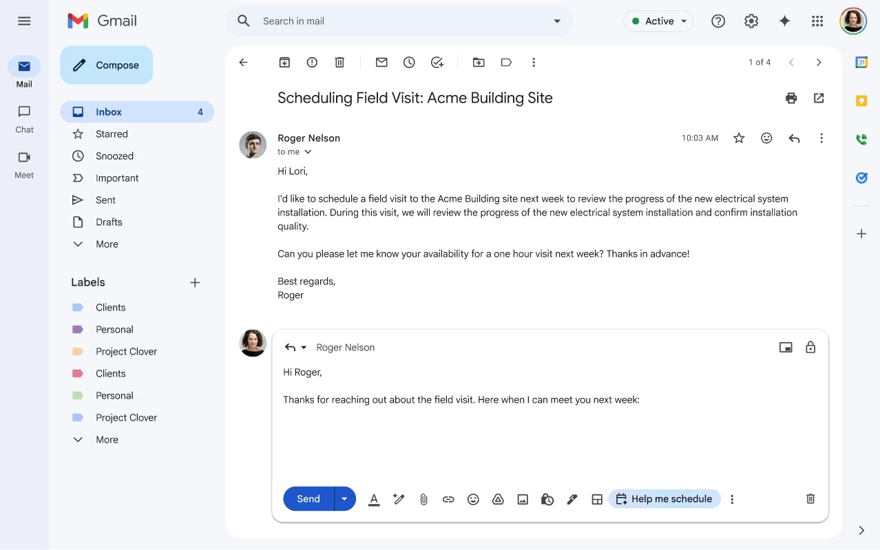 Gmail gets new 'Help me schedule' feature powered by Gemini AI - Neowin