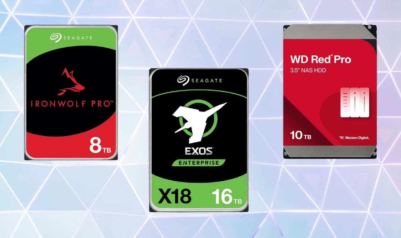 These HDDs from Seagate IronWolf Pro and Exos X18 and WD Red Pro are ...
