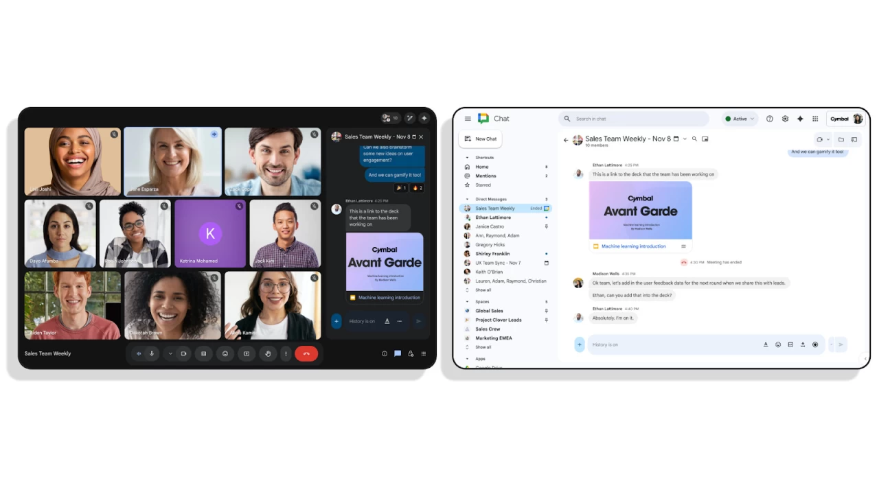 Google Meet allows you to continue conversations in Google Chat in new ...