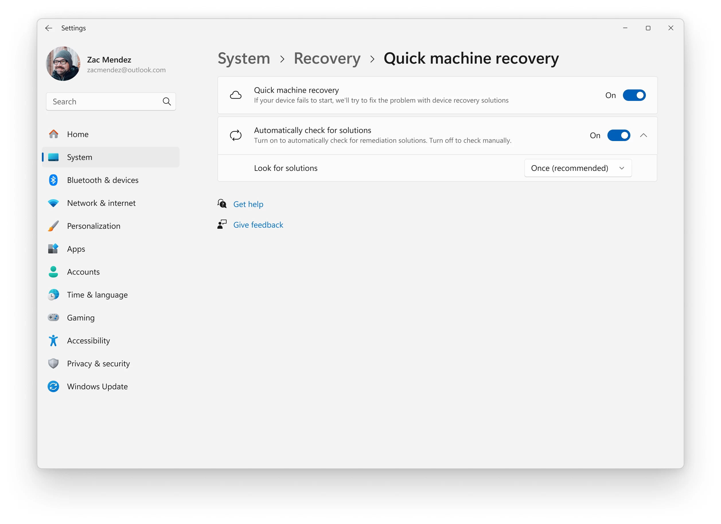 Microsoft improving recovery, redesigning widgets UI with new Windows ...
