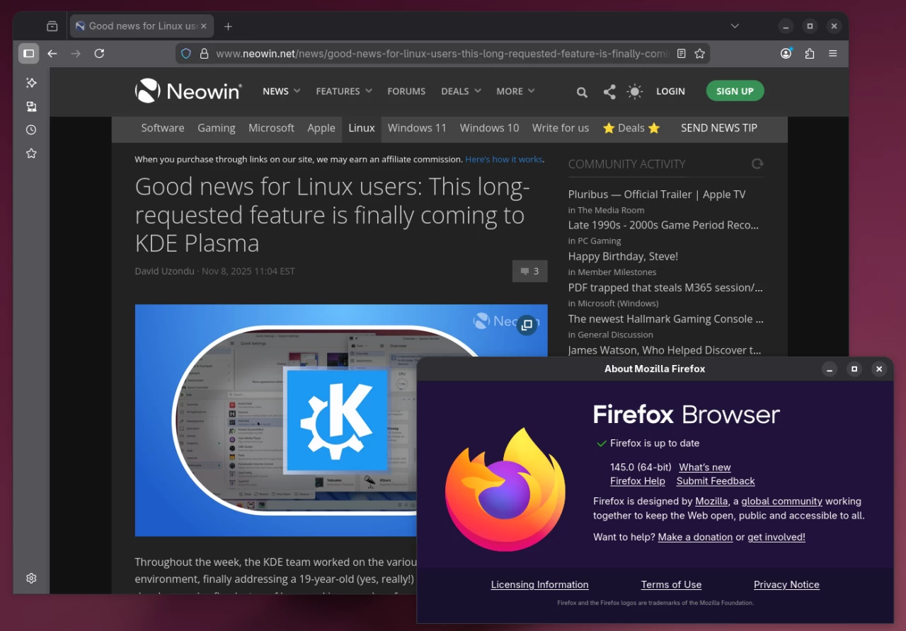 Mozilla kills Firefox 32-bit support on Linux in version 145 - Neowin