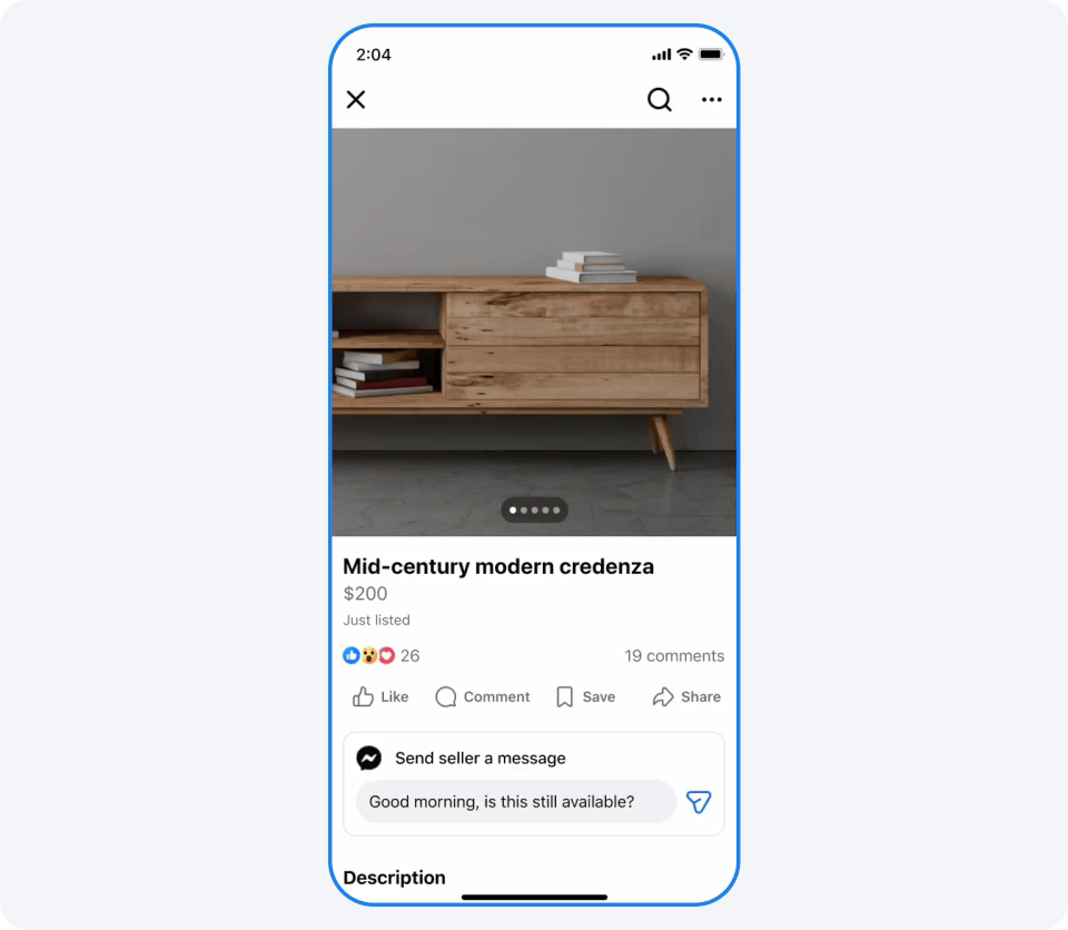 Meta announces an AI powered overhaul of Facebook Marketplace and more ...