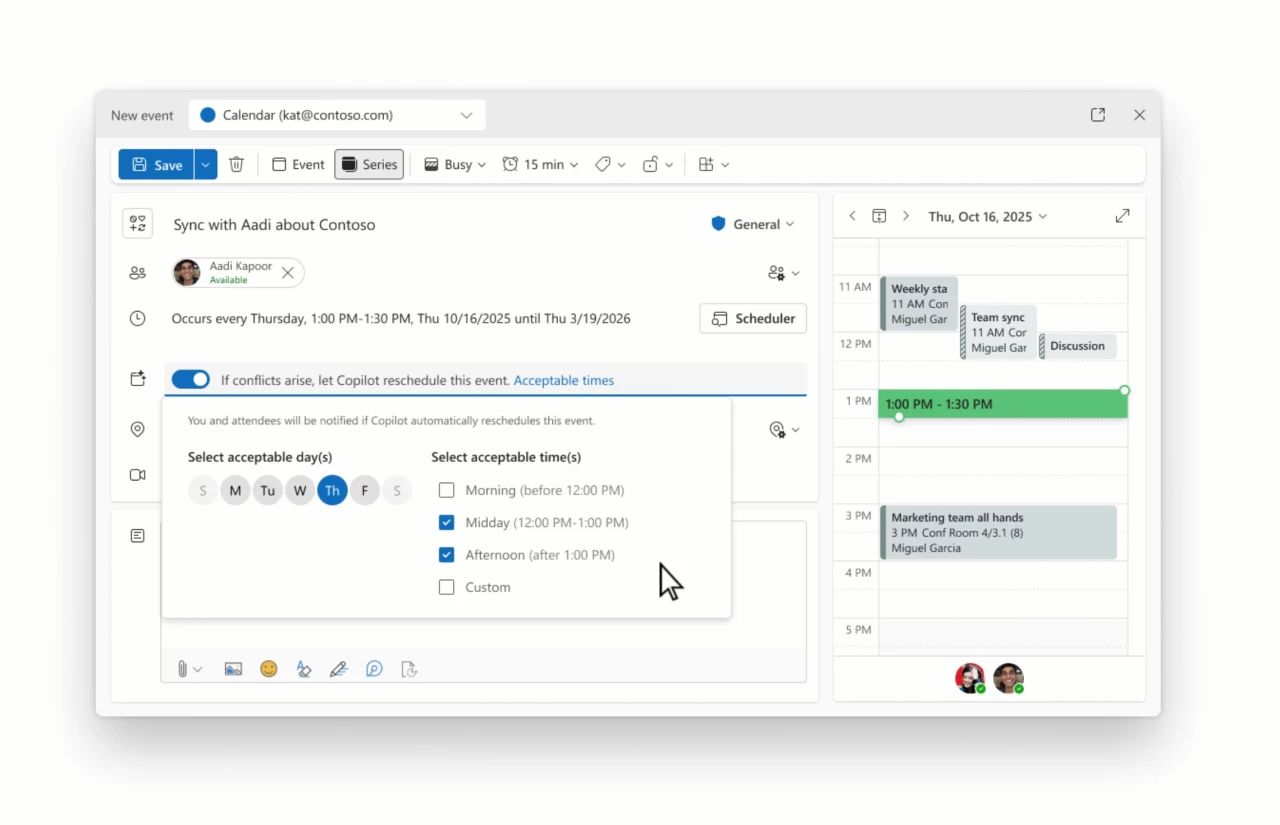 Microsoft 365 Copilot in Outlook gains voice experience, new email and ...