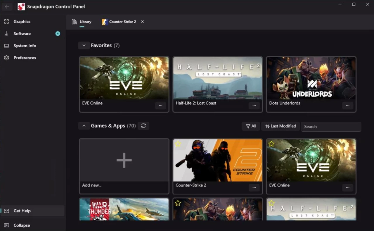 Qualcomm launches Snapdragon Control Panel to boost gaming on X Elite ...