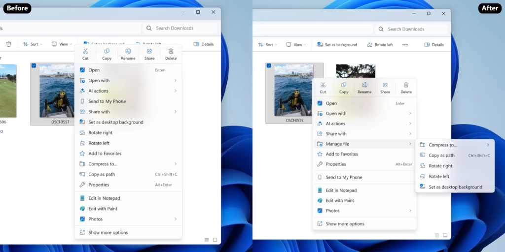 Windows 11 25H2 gets faster File Explorer with improved context menus ...