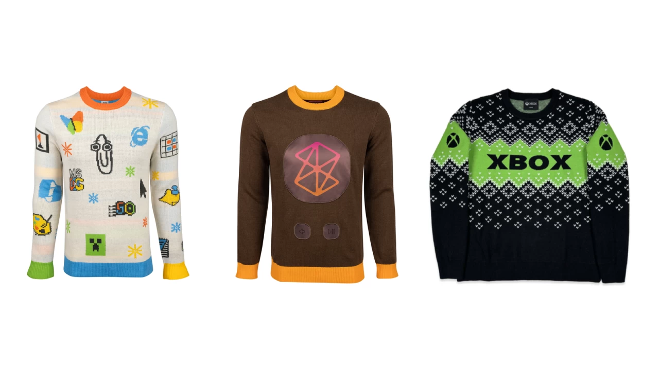 Microsoft's new ugly sweaters are full of artifacts from the bygone era ...