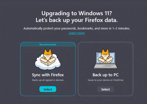 Firefox to get useful dedicated tool for when you need to upgrade to ...
