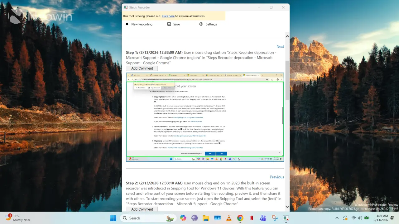 It's a shame that Microsoft deprecated Steps Recorder (PSR) in Windows ...