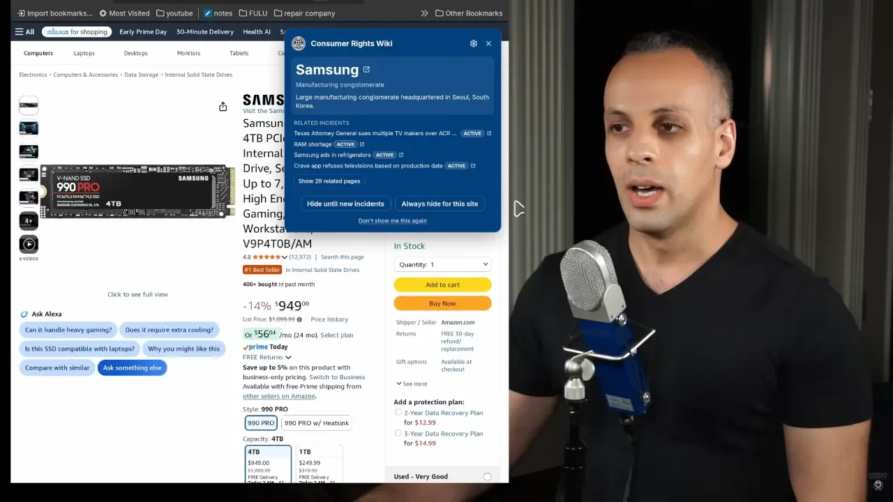 Louis Rossmann suing Samsung over "990 Pro SSD warranty scam" - Neowin