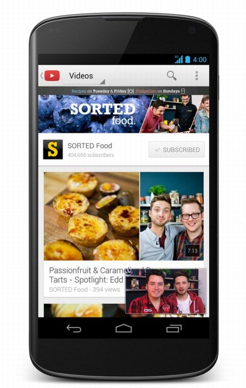 YouTube for Android gets major update; watch video while browsing for ...